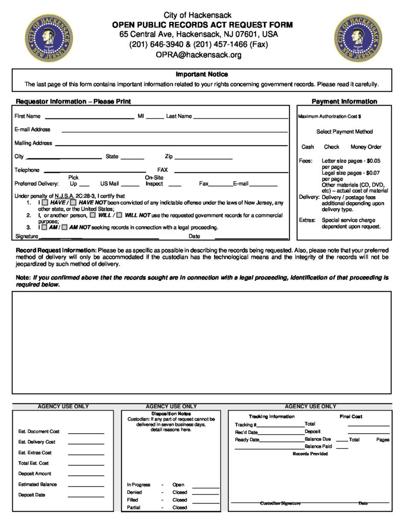 City Clerk - The City Of Hackensack