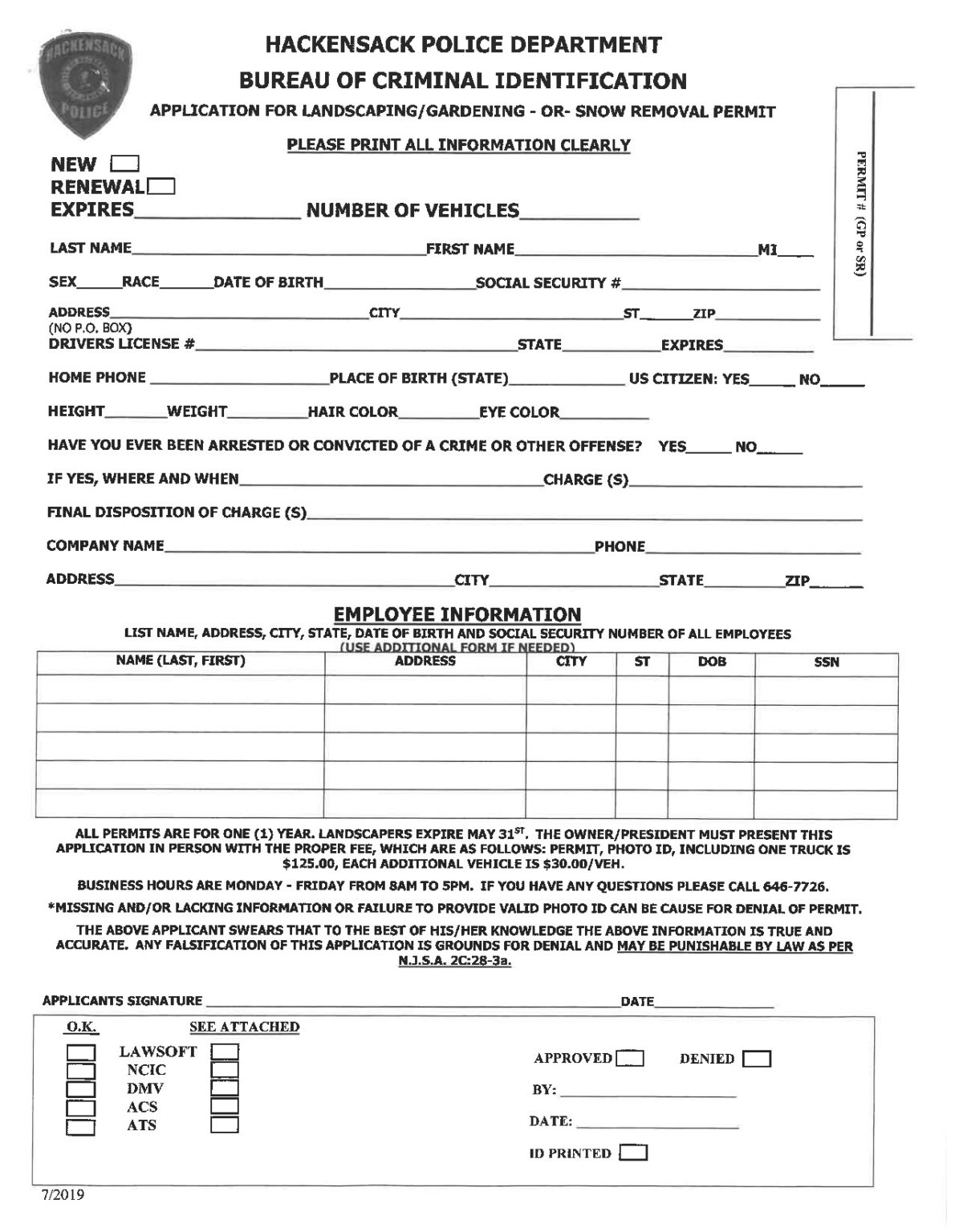 City Clerk - The City Of Hackensack